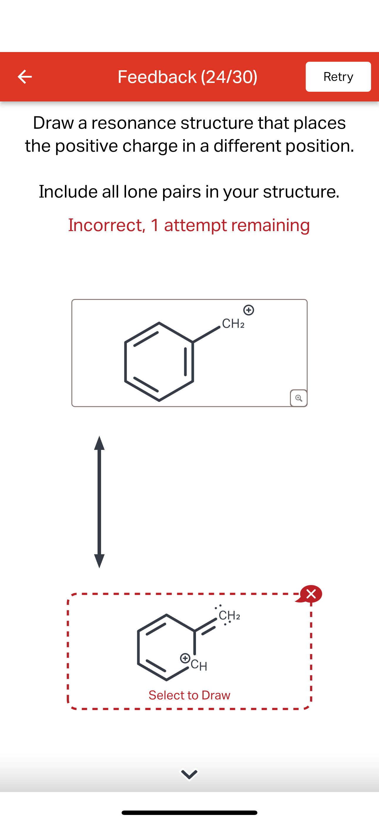 Solved Draw a resonance structure that placesthe positive | Chegg.com