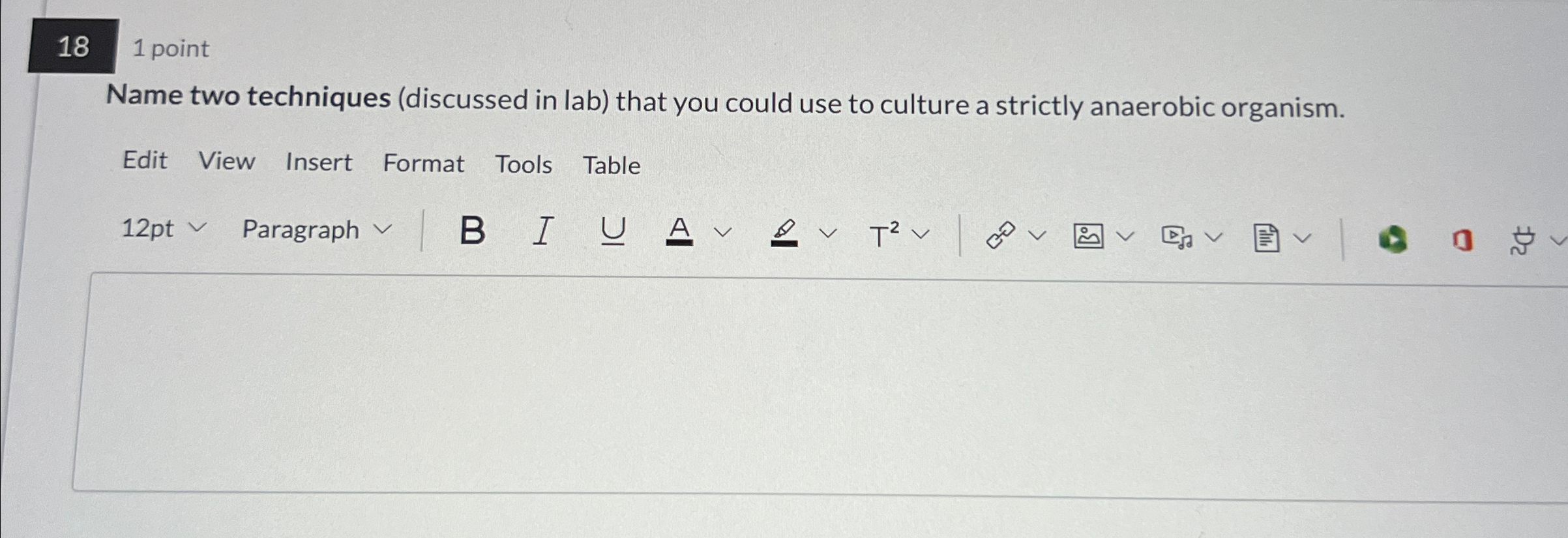 Solved 181 ﻿pointName two techniques (discussed in lab) | Chegg.com