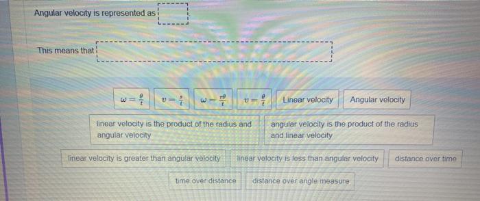 Solved How are linear velocity and angular velocity related? | Chegg.com