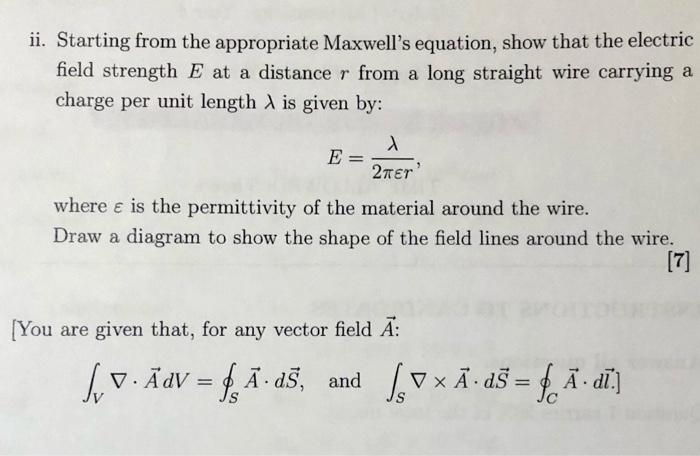 Solved 1. Answer all parts. (a) Maxwell's equations in | Chegg.com