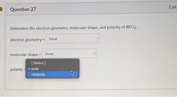 Solved Determine the electron aonmetrvamolecularshans, and | Chegg.com