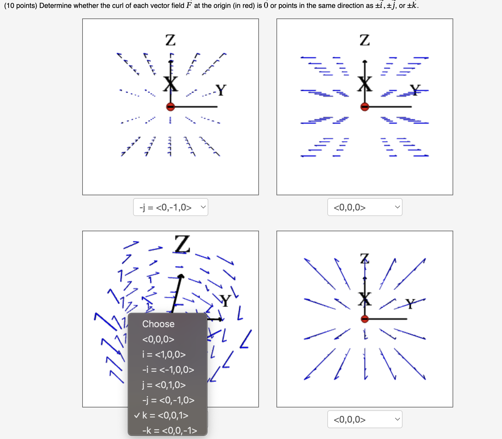 Solved Determine whether the curl of ﻿each vector field F at | Chegg.com