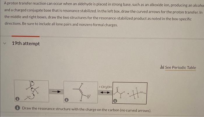 Solved A proton transfer reaction can occur when an aldehyde | Chegg.com