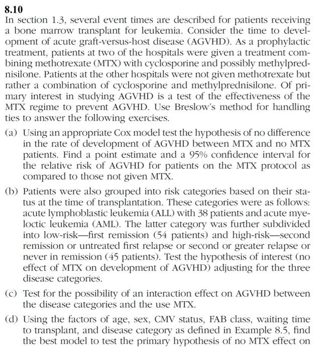 Solved solve using R, data can be found in R using the | Chegg.com