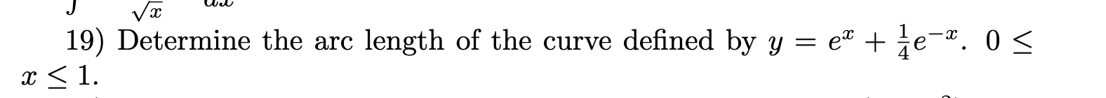 Solved Determine the arc length of the curve defined by | Chegg.com