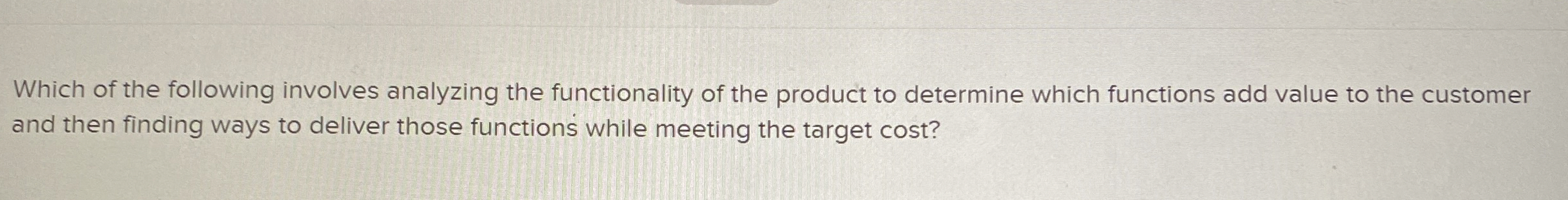 Solved Which of the following involves analyzing the | Chegg.com