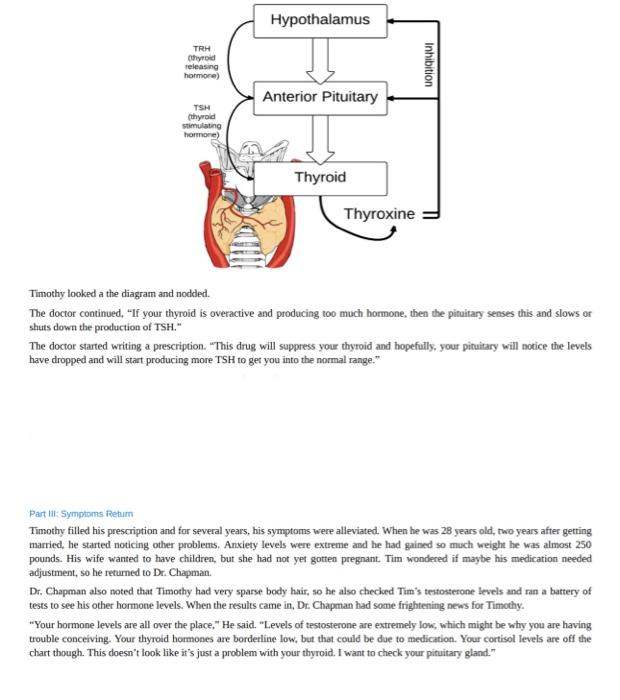 Solved A Case Study on the Endocrine System Part 1: As a | Chegg.com