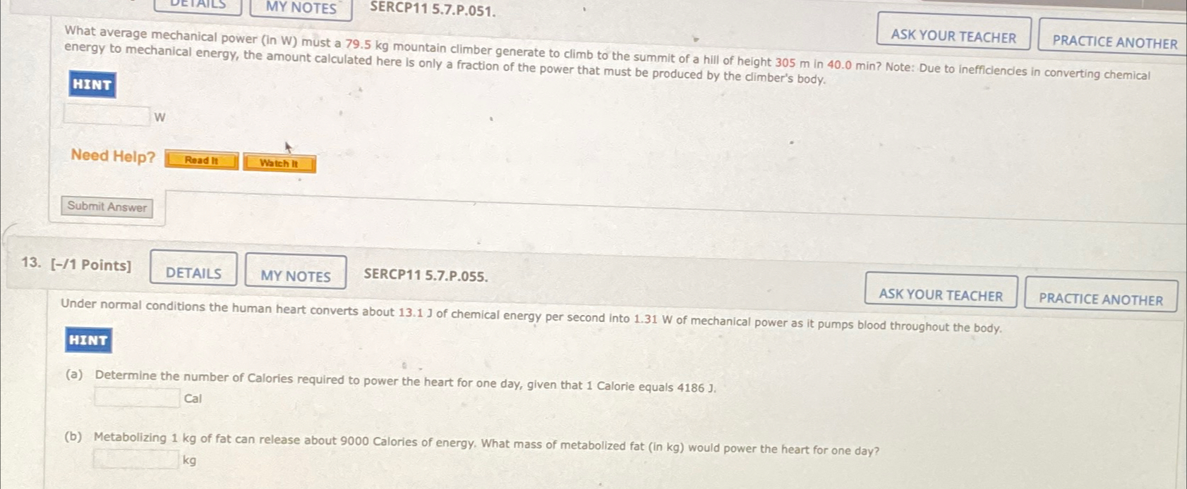 Solved MY NOTESSERCP11 5.7.P.051.PRACTICE ANOTHERWhat | Chegg.com