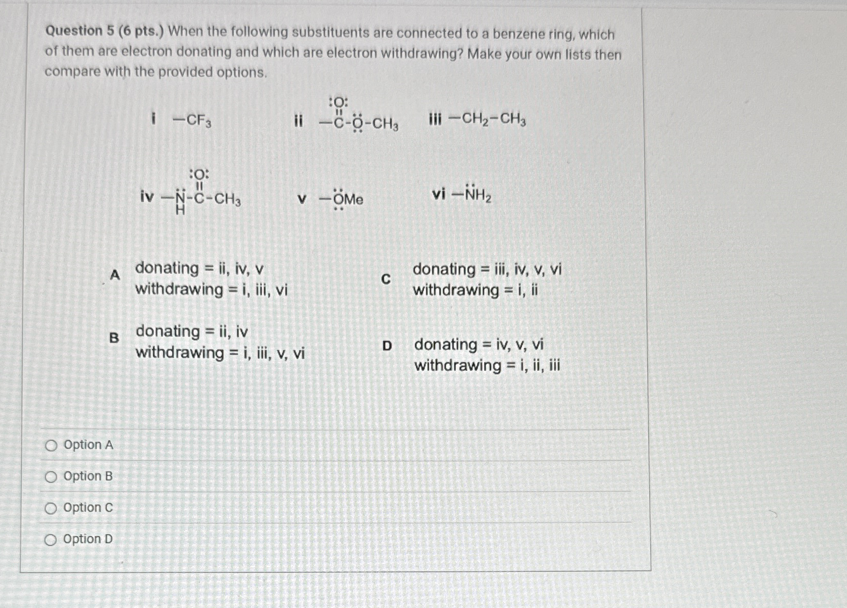 Solved Question 5 ( 6 ﻿pts.) ﻿When the following | Chegg.com