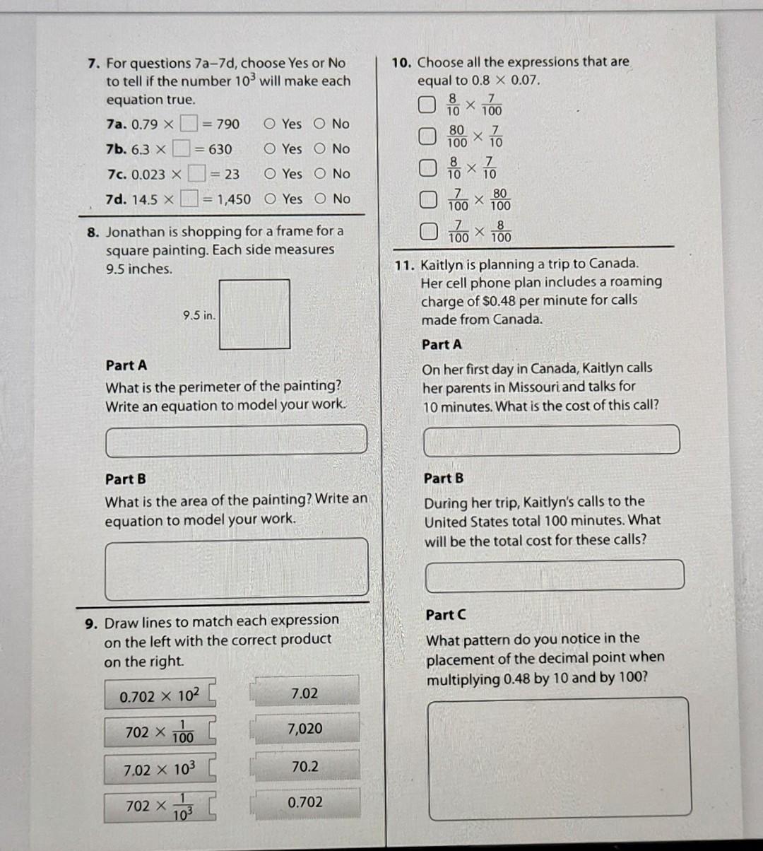 Solved 7. For questions 7a-7d, choose Yes or No to tell if | Chegg.com