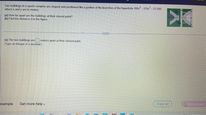 Solved Two buildings in a sports complex are shaped and | Chegg.com