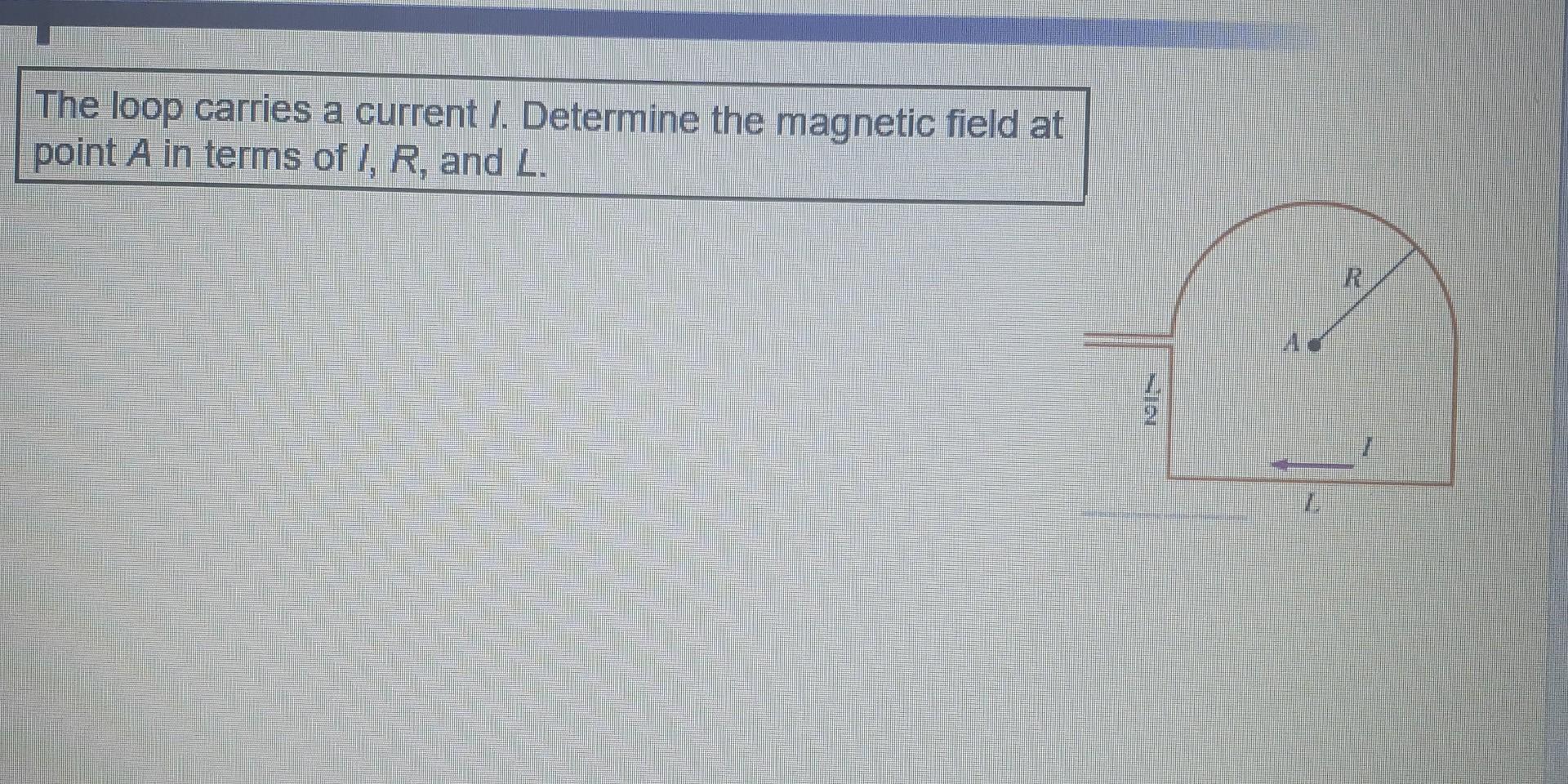 Solved The loop carries a current I. Determine the magnetic | Chegg.com