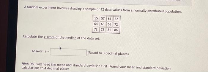 Solved A random experiment involves drawing a sample of 12 | Chegg.com