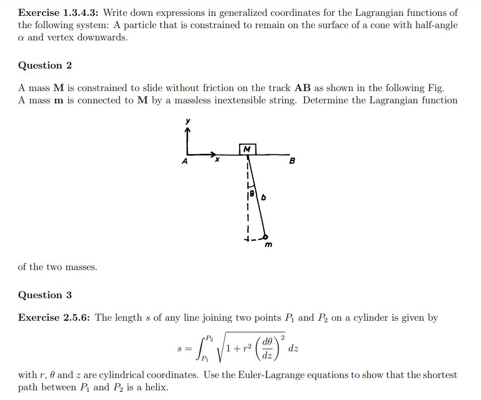 Solved Exercise 1.3.4.3: Write down expressions in | Chegg.com