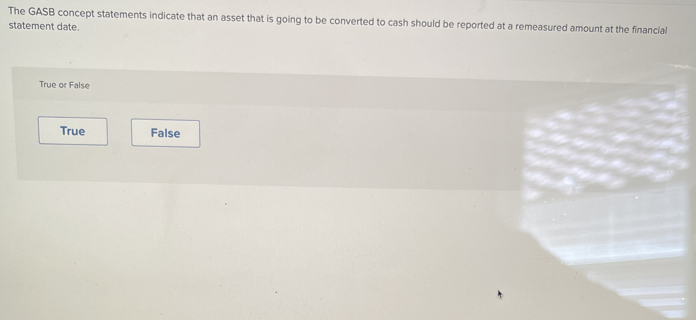 Solved The GASB concept statements indicate that an asset | Chegg.com
