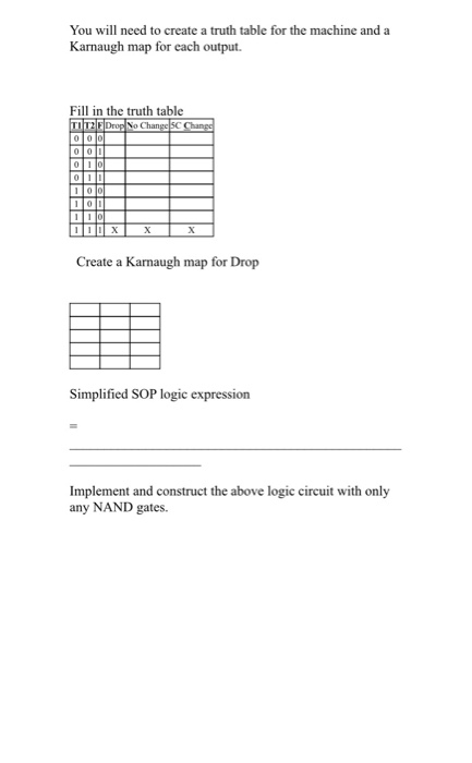 Solved Lab 7: Logic Design Example- The Pencil Machine The | Chegg.com