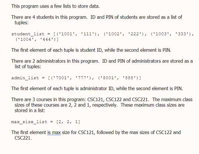 Solved Rosters of the three classes are stored as three | Chegg.com