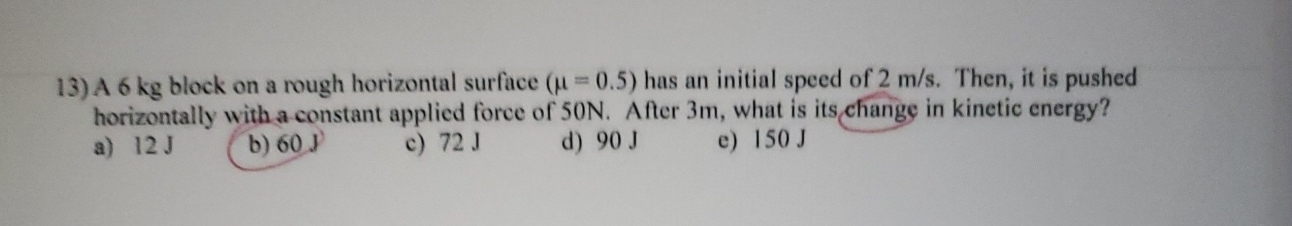 Solved A 6kg ﻿block on a rough horizontal surface )=(0.5 | Chegg.com