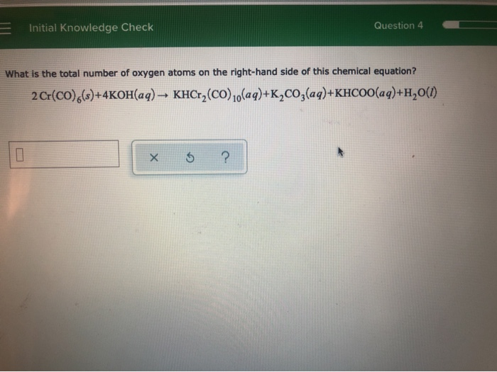 Solved Initial Knowledge Check Question 4 What is the total | Chegg.com