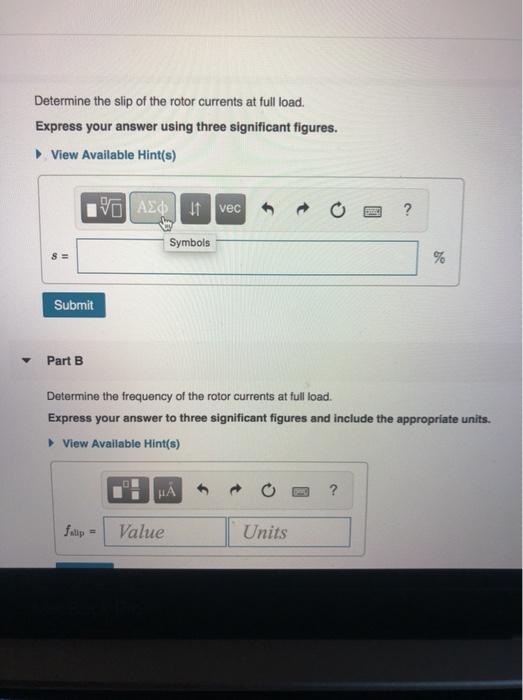 Solved Review Prepare a table that shows synchronous speeds | Chegg.com