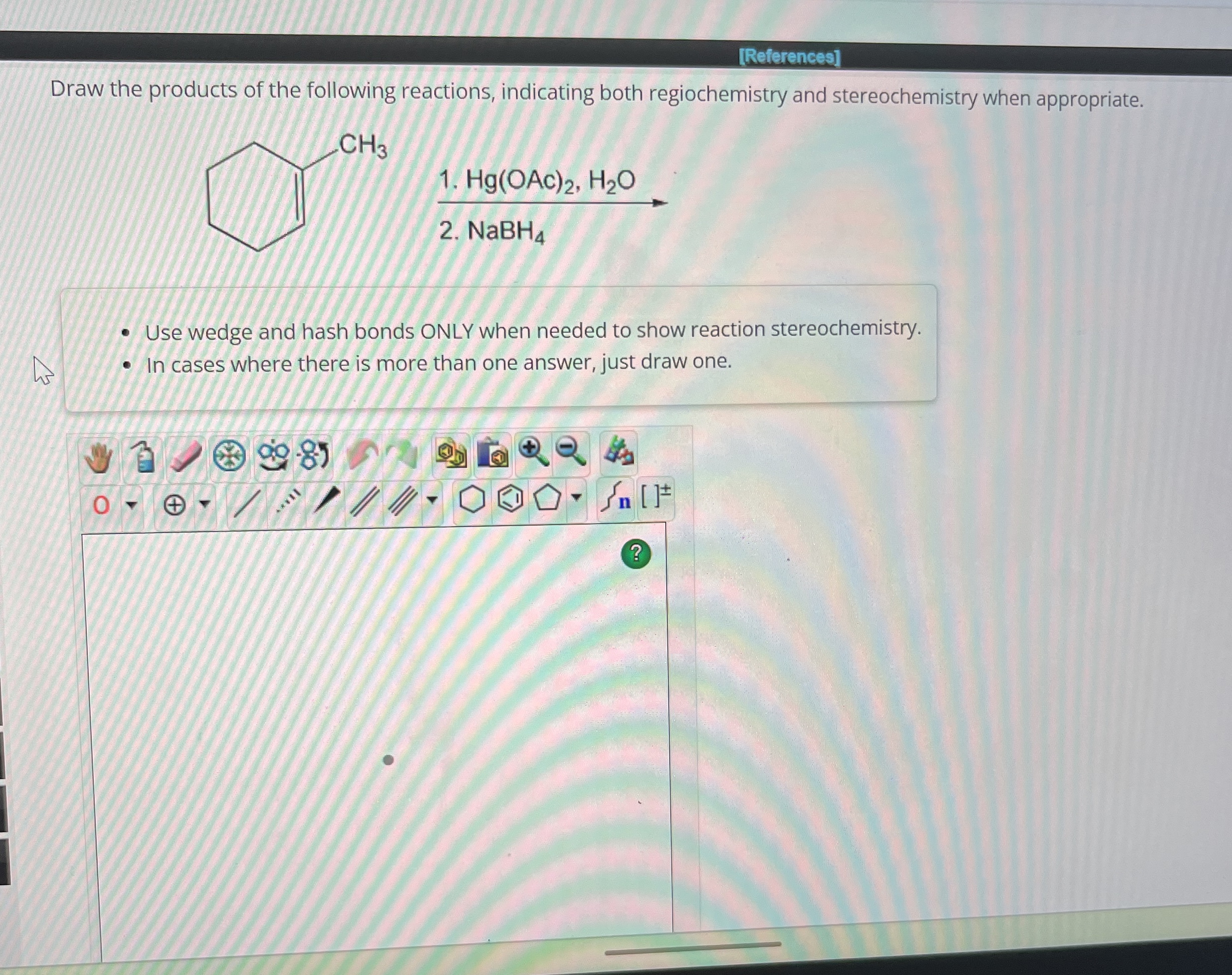 How to solve [References]Draw the products of the | Chegg.com