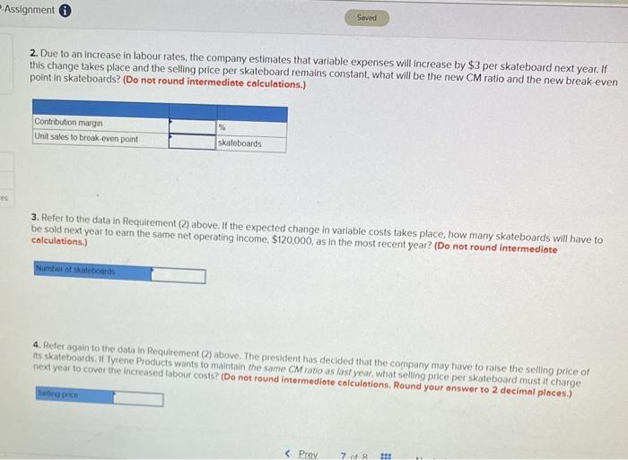 Solved 7 Problem 8-5 Various CVP Questions: Break-Even | Chegg.com