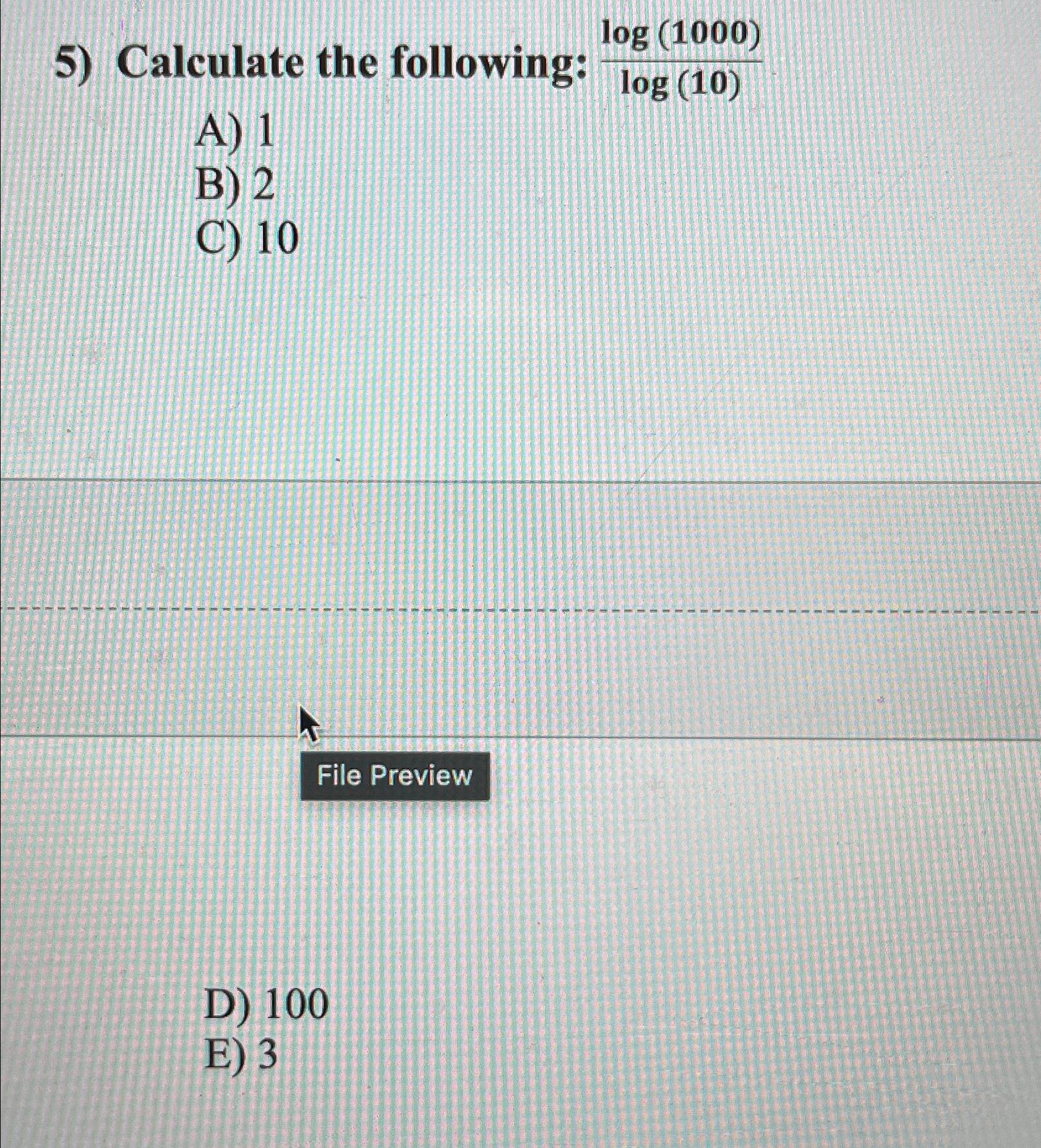 Solved Calculate the following: | Chegg.com