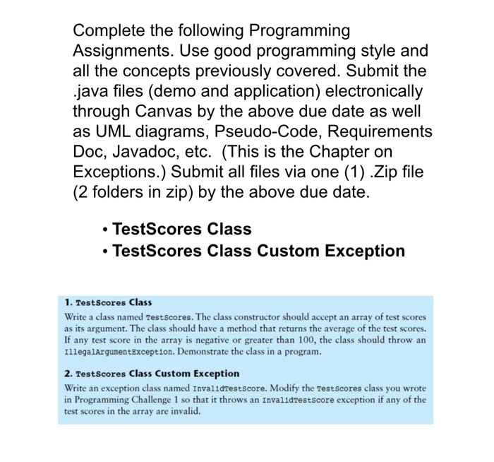 Solved Complete the following Programming Assignments. Use | Chegg.com