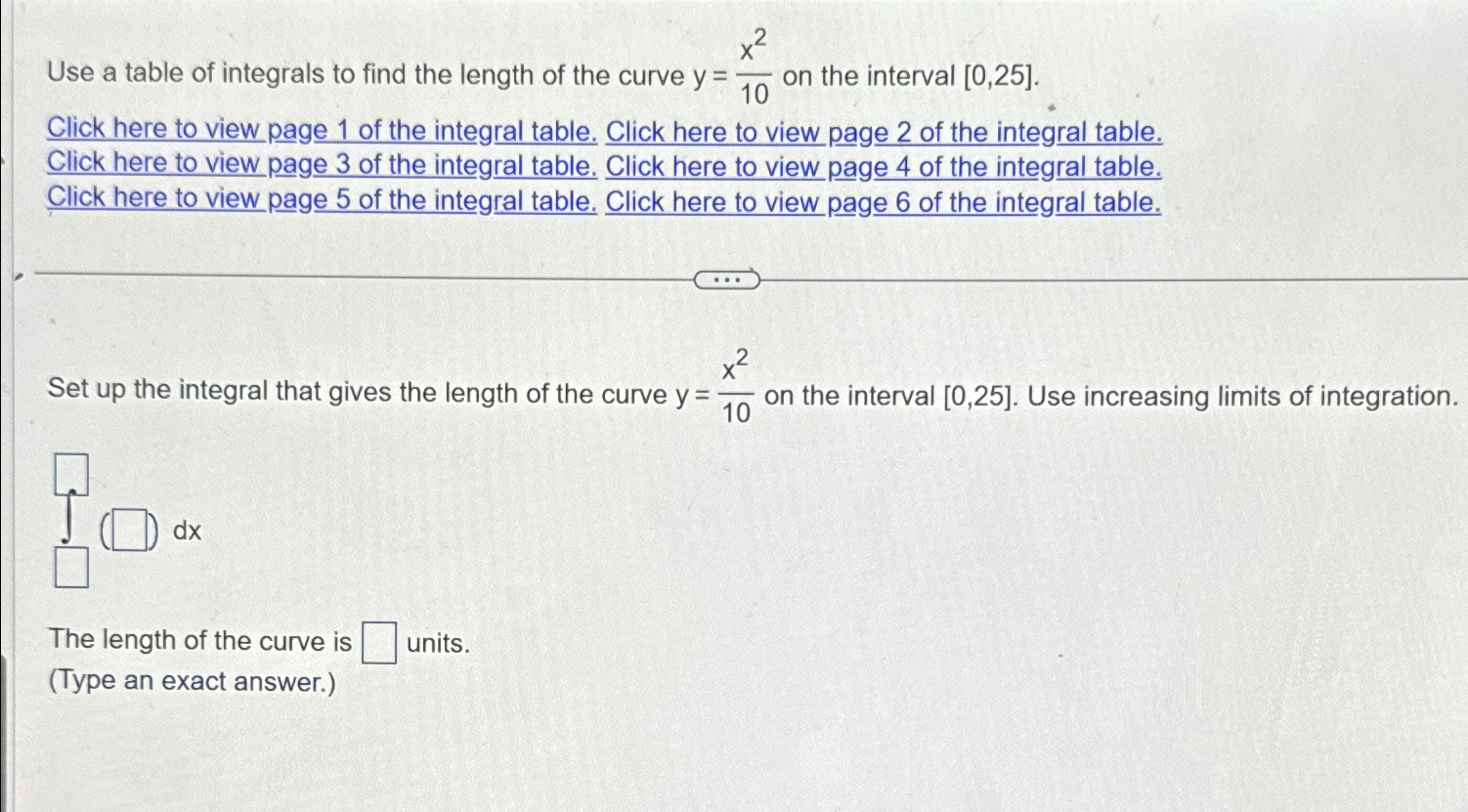 Solved Use a table of integrals to find the length of the | Chegg.com