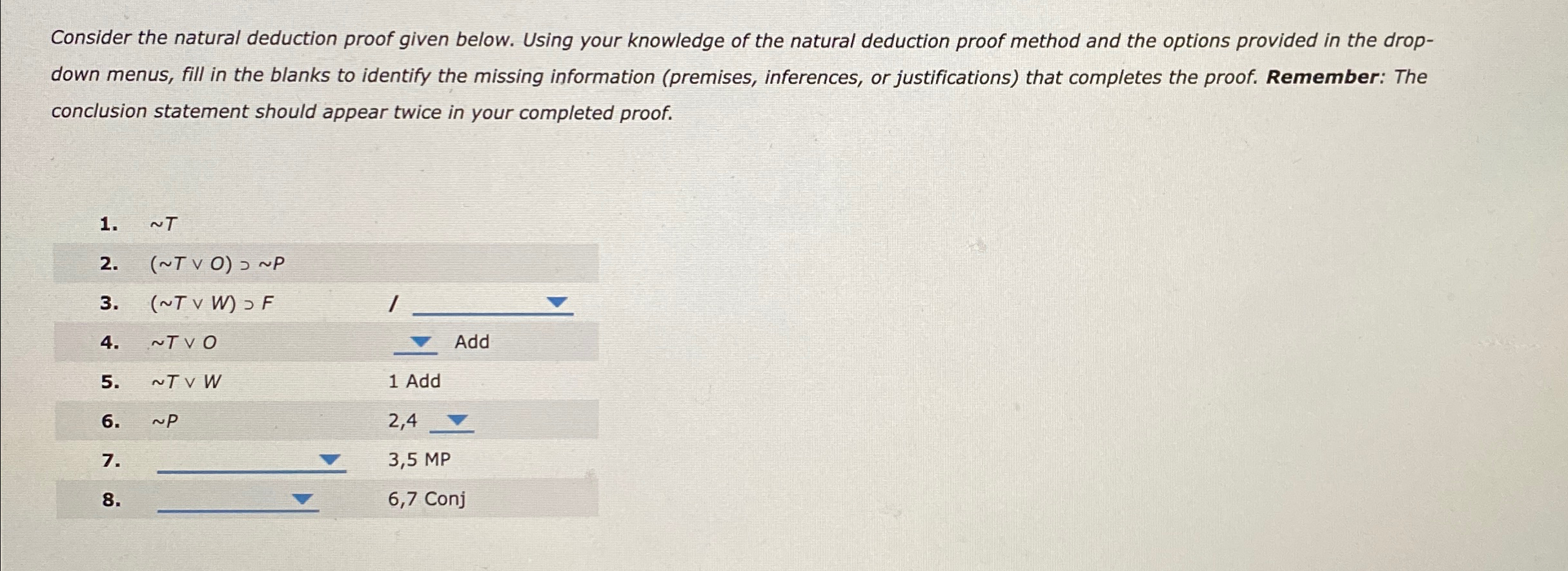 Solved Consider the natural deduction proof given below. | Chegg.com