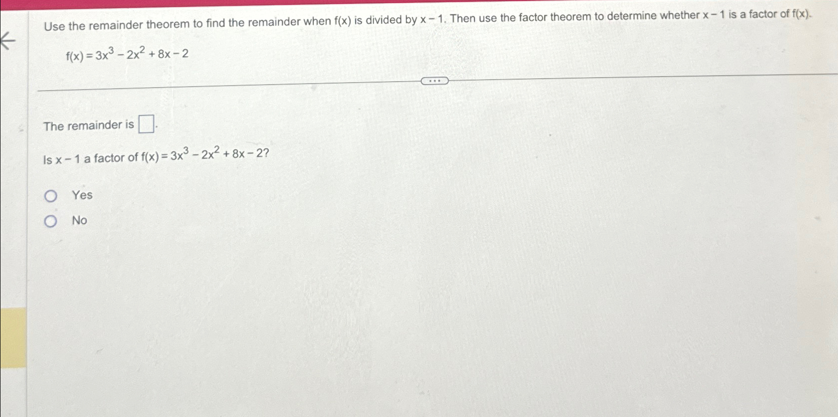 Solved Use the remainder theorem to find the remainder when | Chegg.com