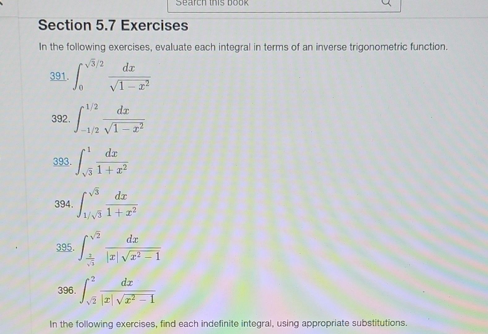 Solved In the following exercises, evaluate each integral in | Chegg.com