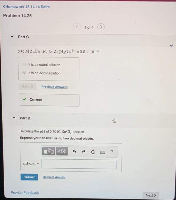 Solved Predict whether the following salt solutions are | Chegg.com