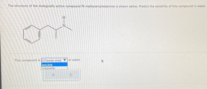 Solved The structure of the biologically active compound | Chegg.com