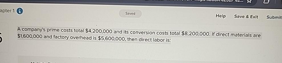 Solved apter 1 (i)\\nHelp\\nSave & Exit\\nSubmit\\nA | Chegg.com