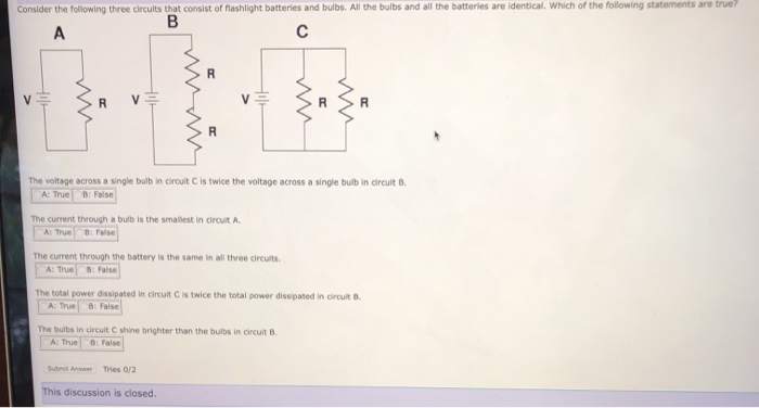 Solved Consider the following three circuits that consist of | Chegg.com