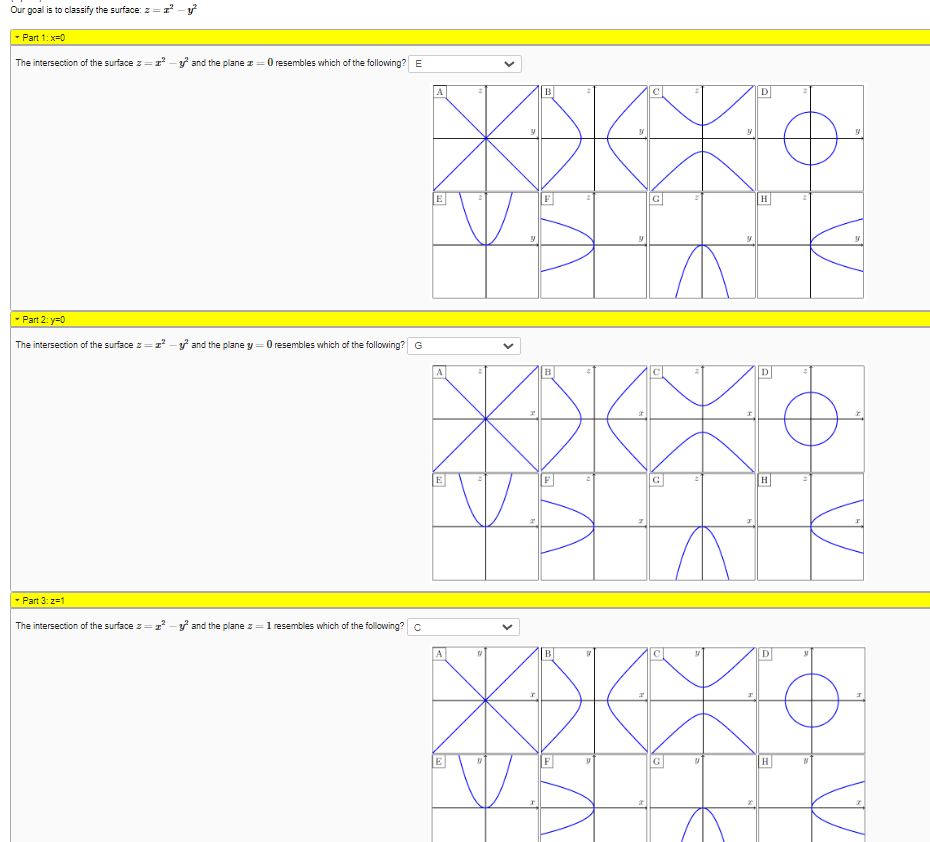 [Solved]: Our goal is to classify the surface: