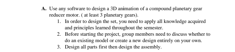 Solved I need all the information like what gear u used to | Chegg.com