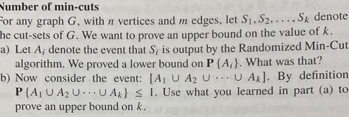 Solved or any graph G, with n vertices and m edges, let | Chegg.com