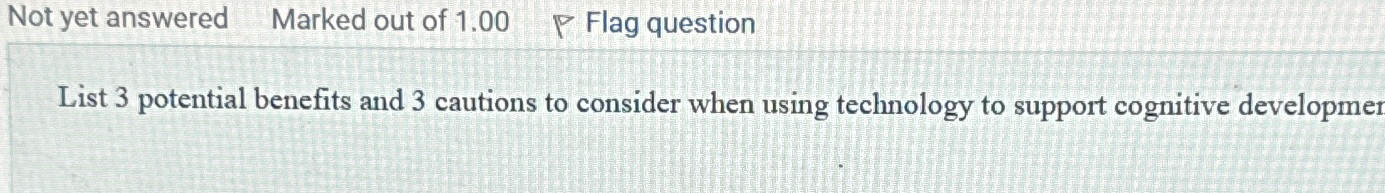 Solved List 3 ﻿potential benefits and 3 ﻿cautions to | Chegg.com