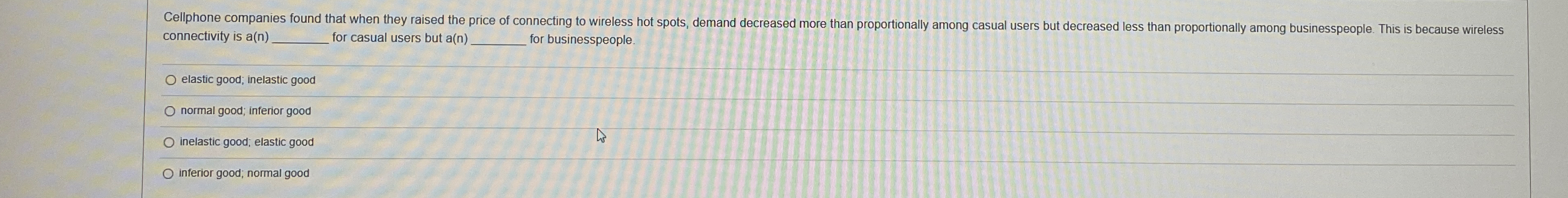 Solved connectivity is a(n) ﻿for casual users but a(n) | Chegg.com