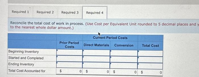 Solved Calculate the cost per equivalent unit. (Round | Chegg.com