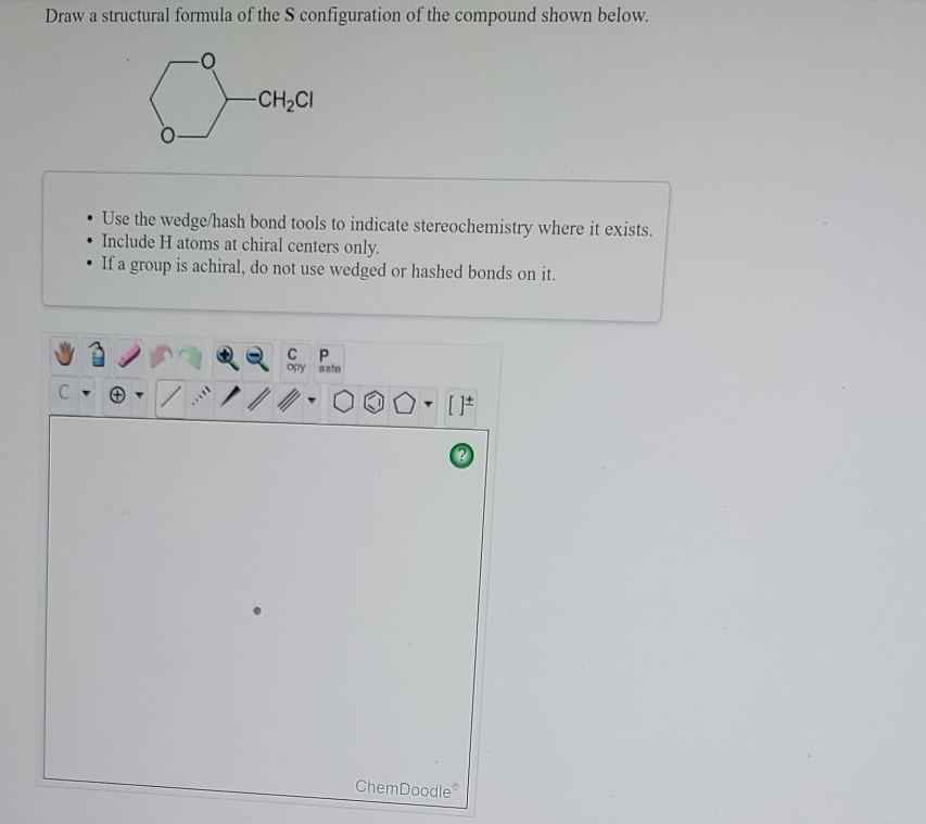 Solved Draw a structural formula of the SR configuration of | Chegg.com