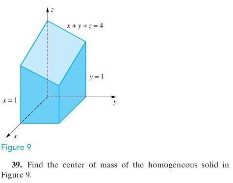 Solved find the center of mass of the homogeneous solid in | Chegg.com
