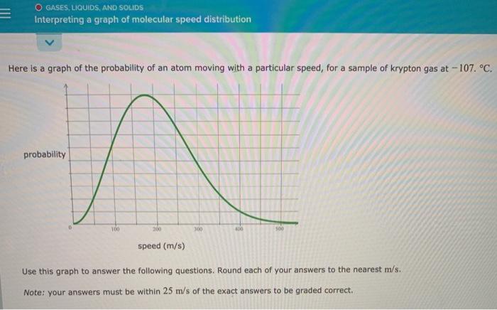 Solved O GASES. LIQUIDS, AND SOUDS Interpreting a graph of | Chegg.com
