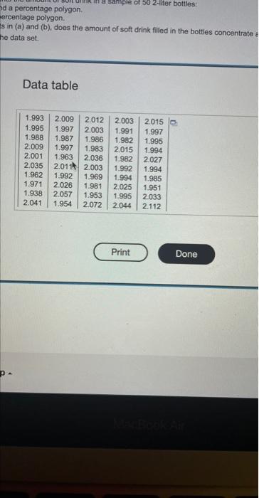 Solved b. Construct a cumulative percentage polygon. c. On | Chegg.com