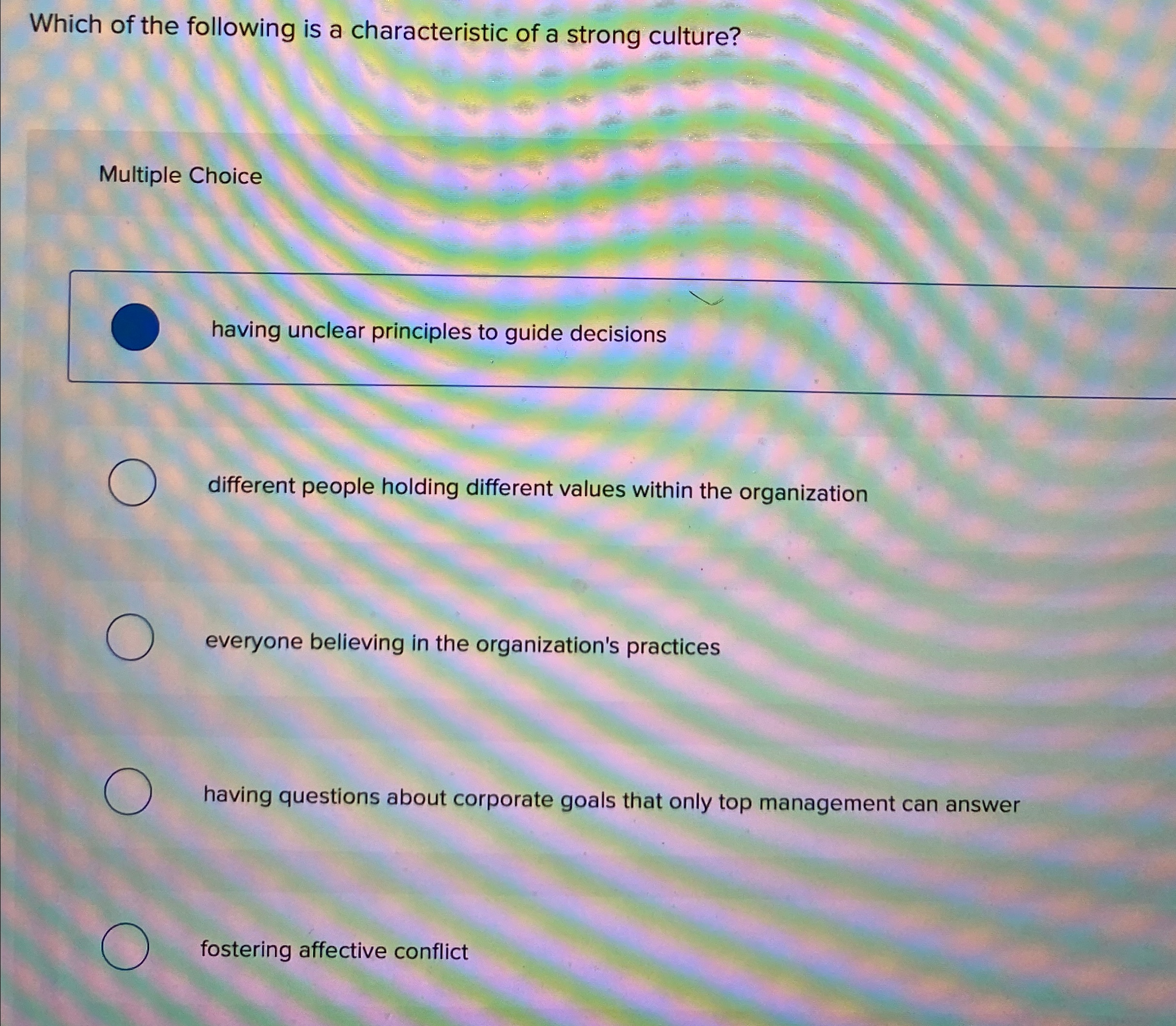 Solved Which of the following is a characteristic of a | Chegg.com