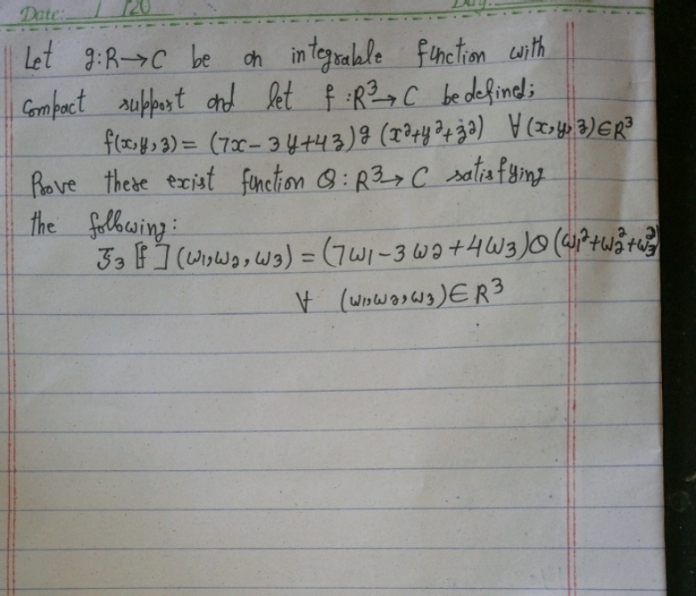 Solved urgent solution required Let g:R→C ﻿be on integrable | Chegg.com