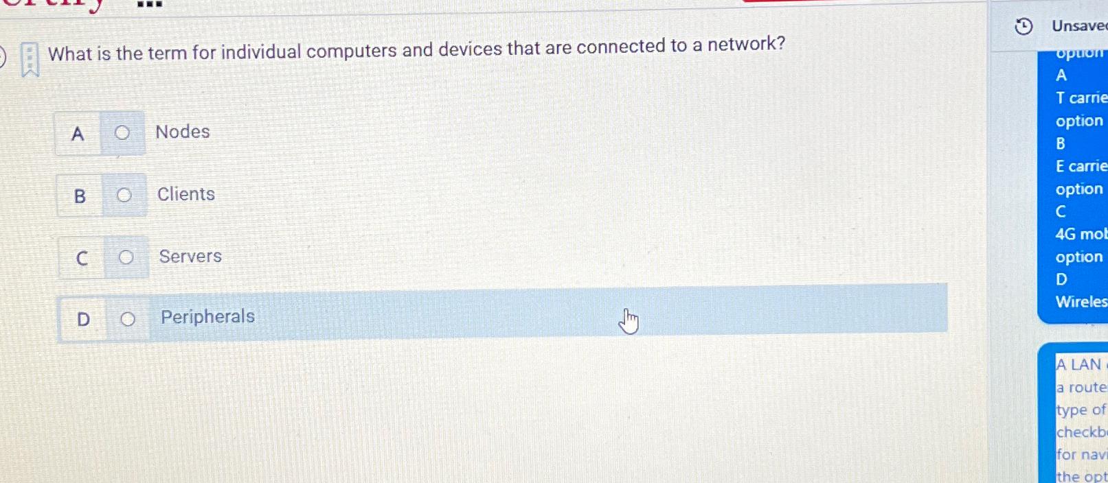 Solved What is the term for individual computers and devices | Chegg.com