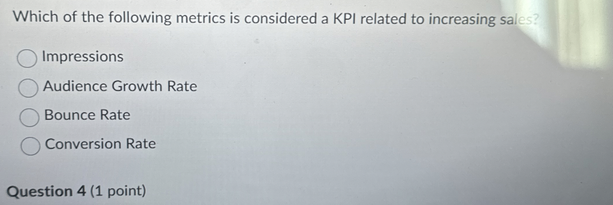 Solved Which of the following metrics is considered a KPI | Chegg.com